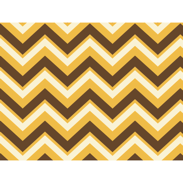East Urban Home Chevron Shower Curtain Pattern Bathroom Decor Brown